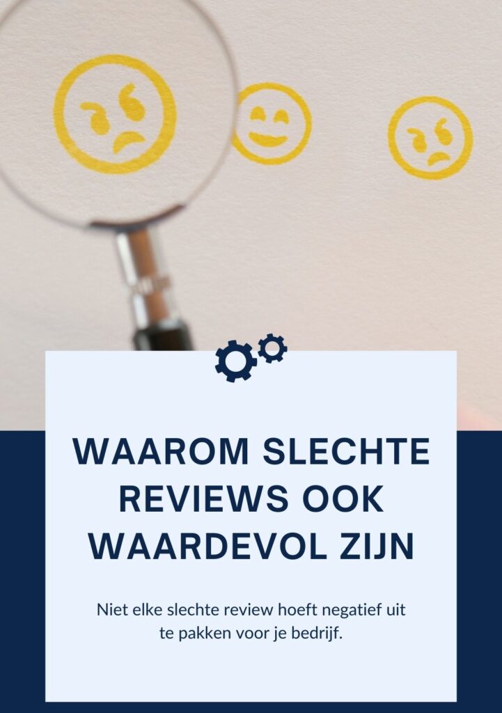 Wat moet je doen met een slechte reviews?